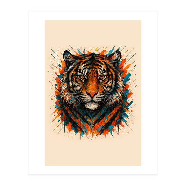 Tiger Animal Watercolor (Print Only) Art Print by Agus Creative | Arthaus