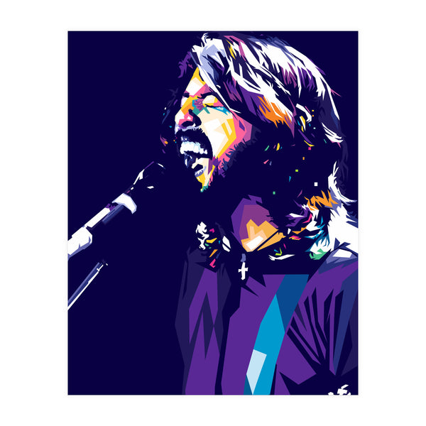 Dave Grohl (Print Only) Art Print by GhostlySharkPanda | Arthaus