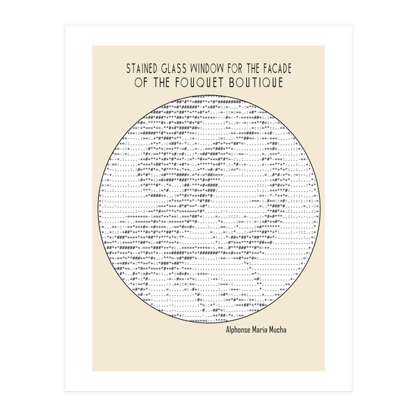 Stained Glass Window (ascii Art) (Print Only) Art Print by Doa Project ...