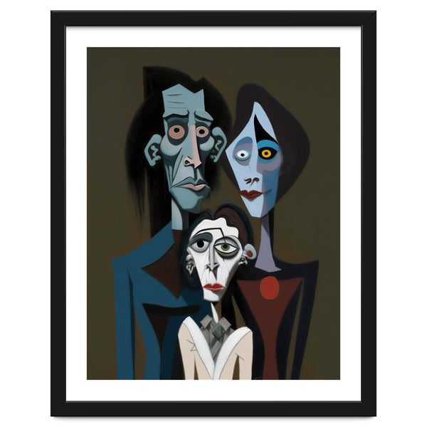 Gothic Family Portrait Art Print by Walter WhatsHisFace | Arthaus