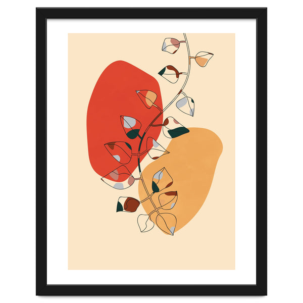 Scandi Modern Botanical Line Drawing Art Print by Technicolorable | Arthaus