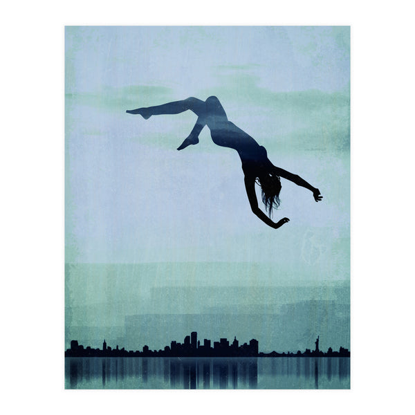 Big city: Falling (Print Only) Art Print by Sybille Sterk | Arthaus