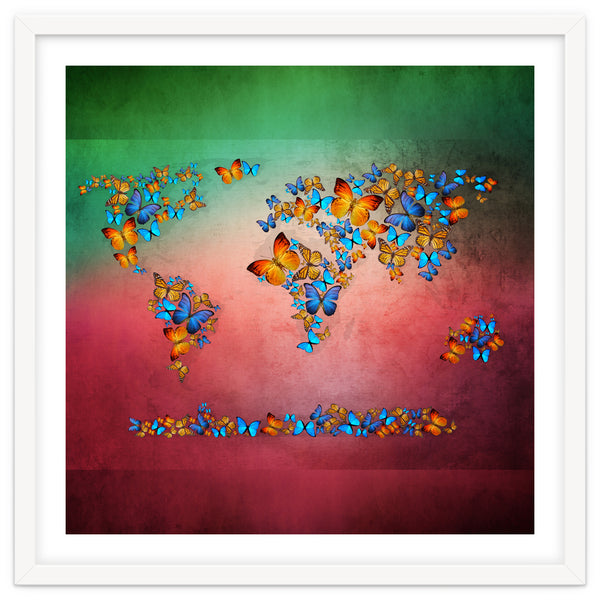Map Of The World Art Print by mark ashkenazi | Arthaus